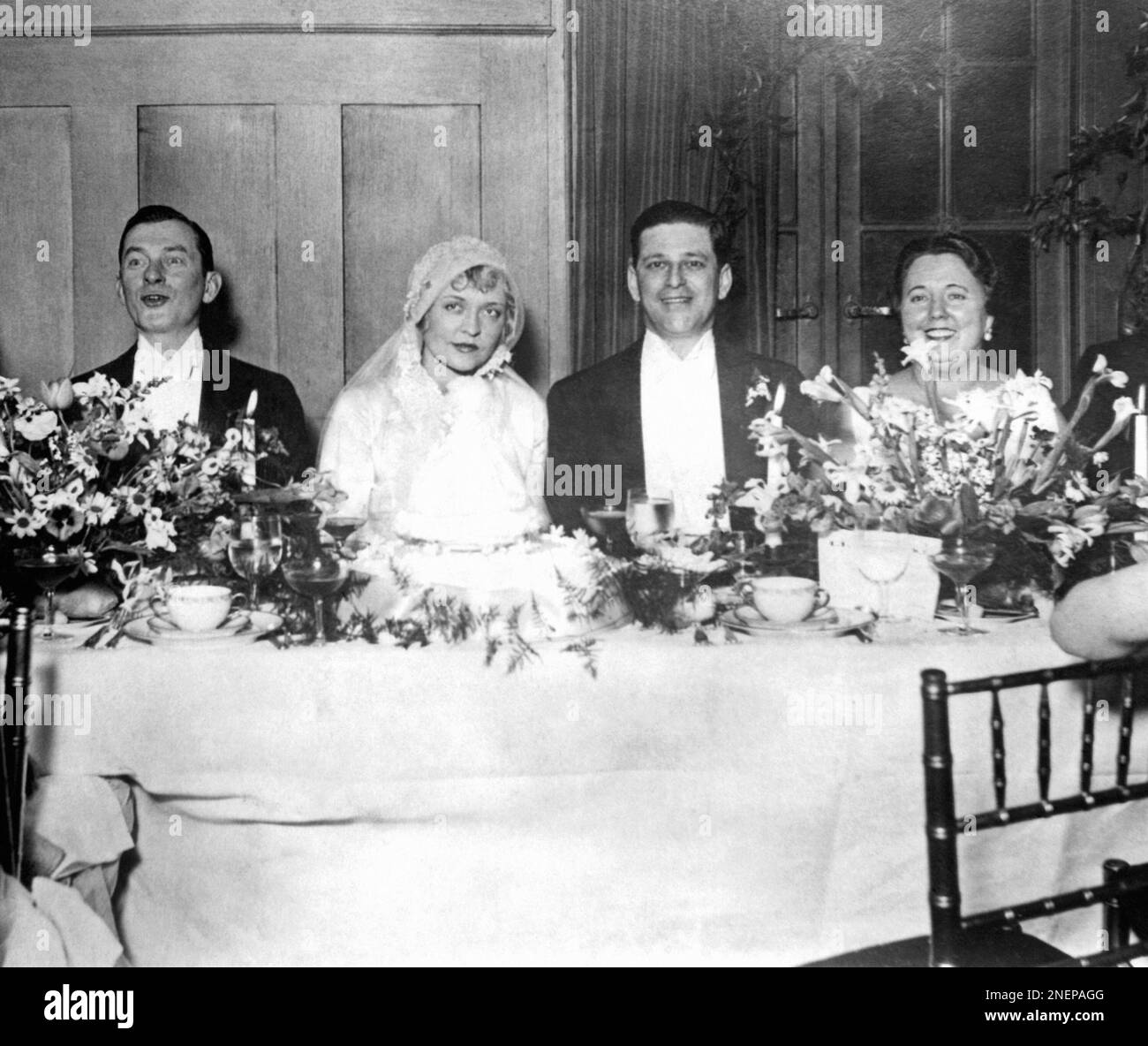 Wedding of William Seeman, left and former film actress Phyllis Haver ...