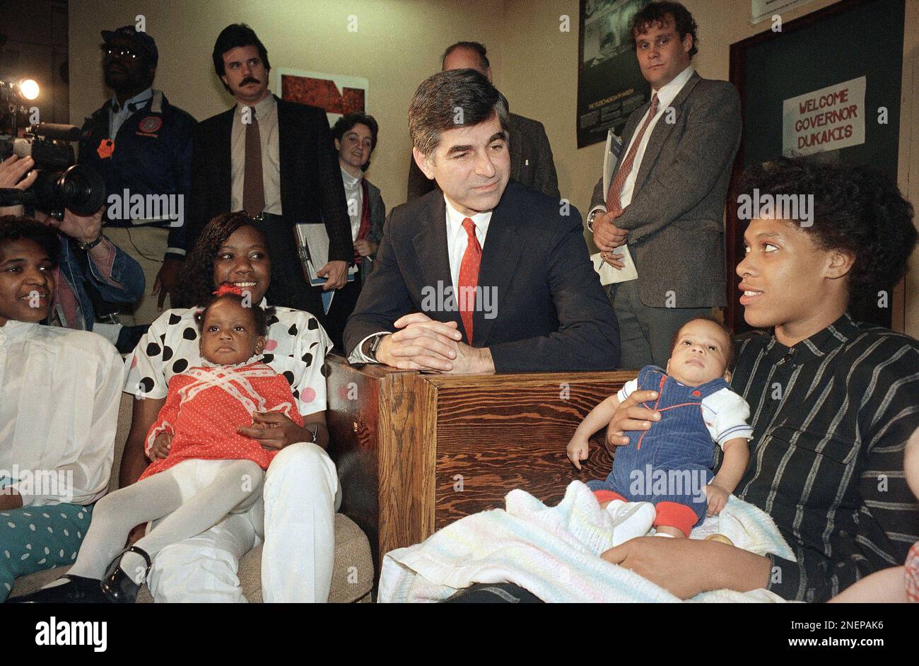Massachusetts Gov. Michael S. Dukakis discusses drug prevention and ...