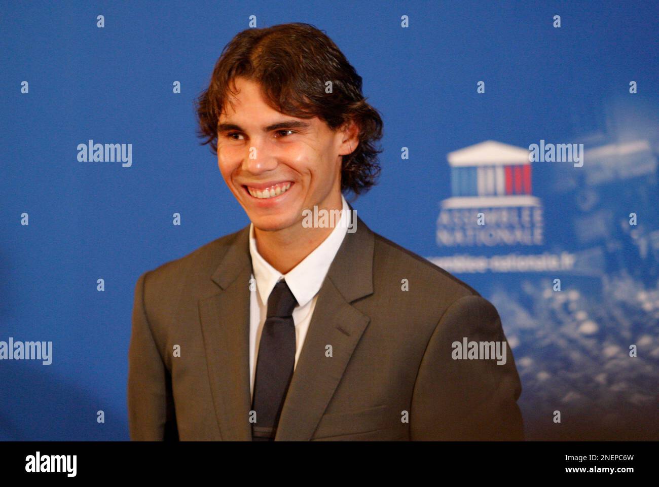 Spanish tennis player Rafael Nadal before being awarded with the Sports ...