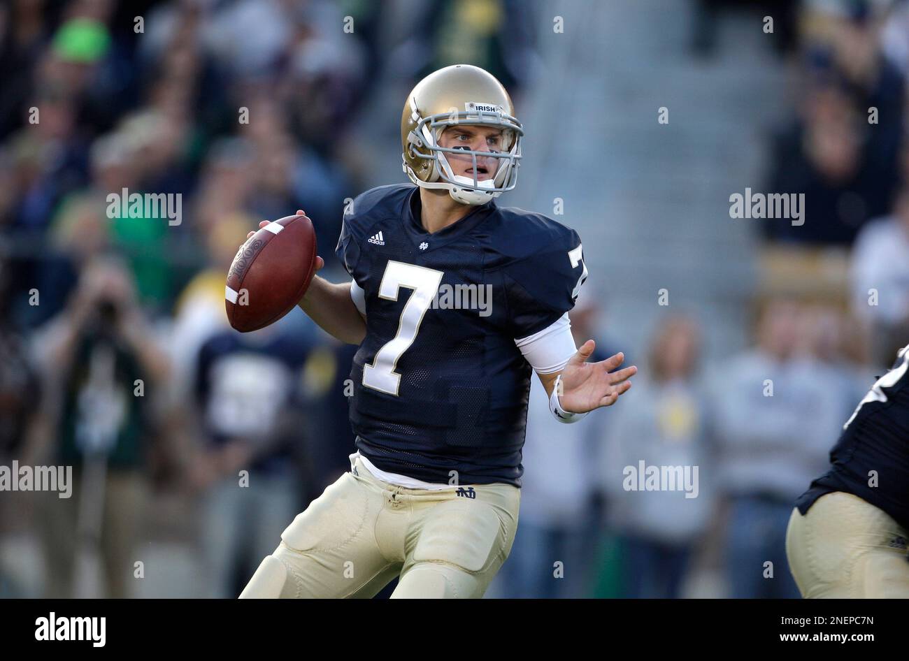 Notre Dame quarterback Jimmy Clausen (7) during the third quarter of an ...
