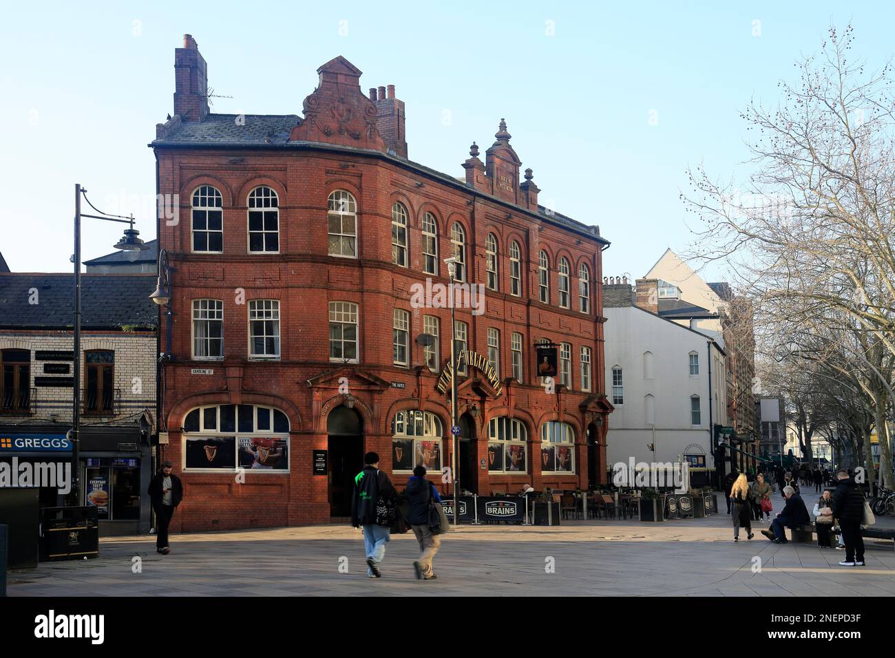 The Duke of Wellington red brick Public house on corner of The Hayes ...