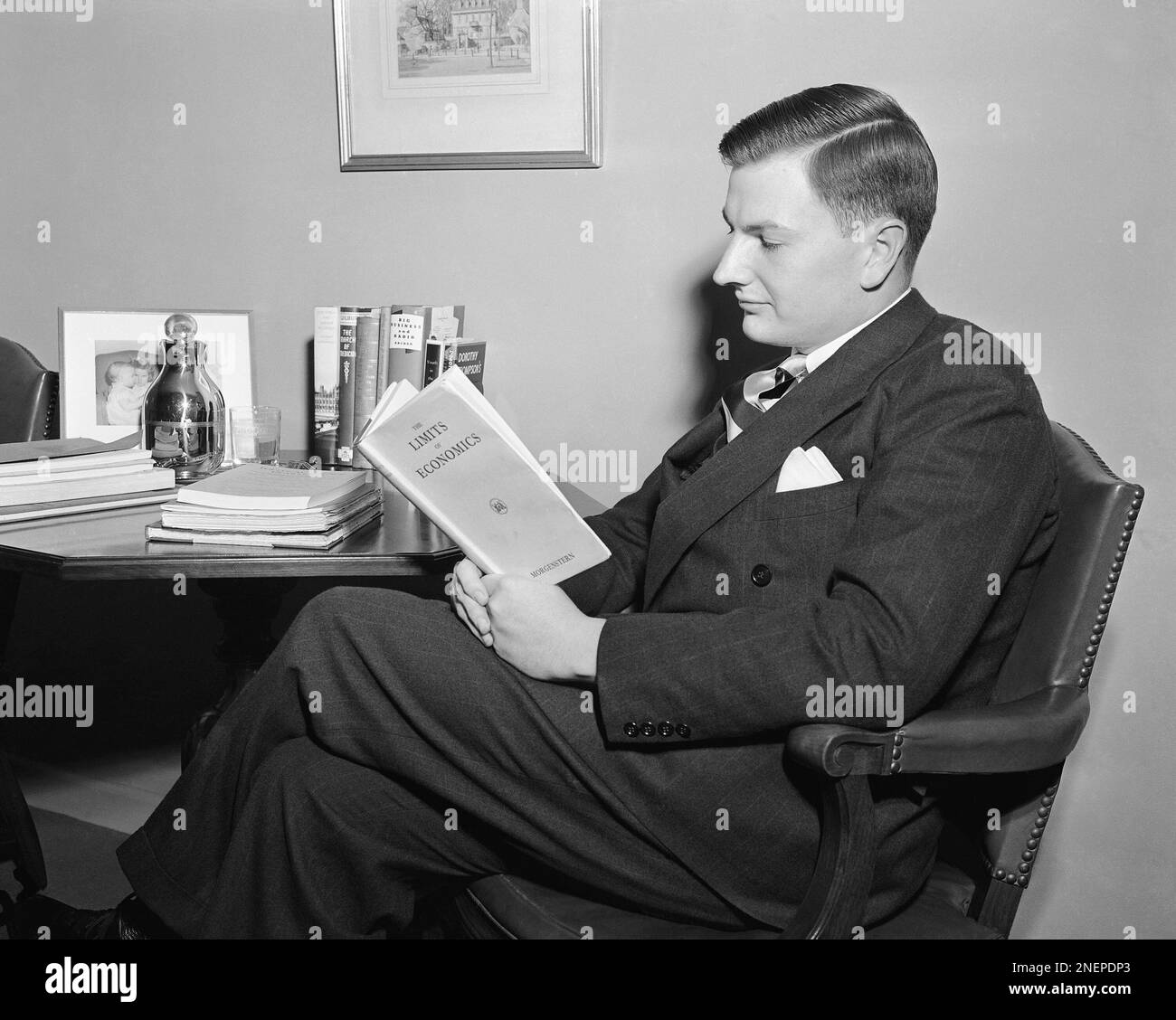 David Rockefeller, youngest son of John D. Rockefeller Jr., in his ...