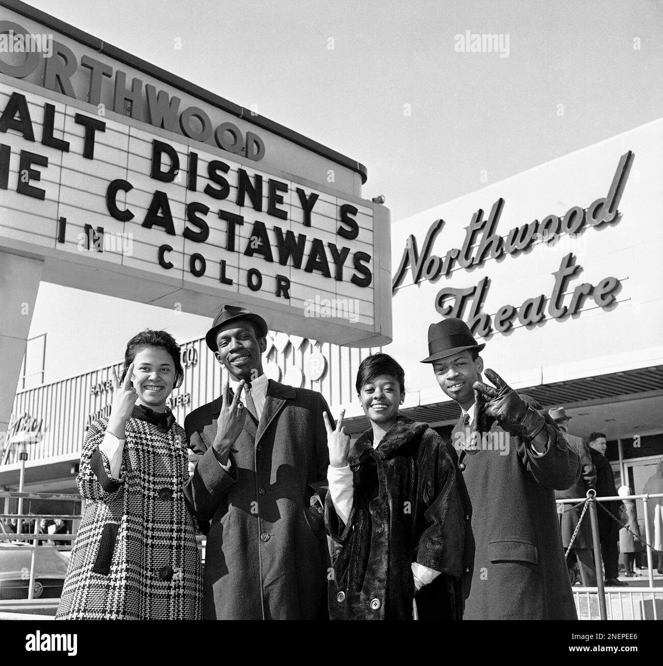 These four students at Morgan State College were among about 15 blacks ...