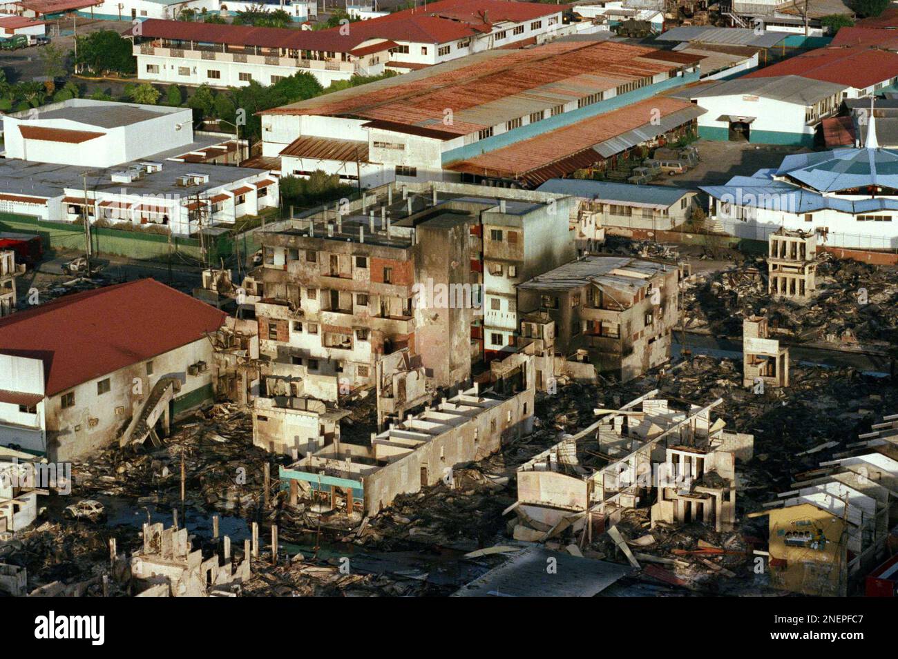 General Noriega?s headquarters, the Comandancia and surrounding areas ...