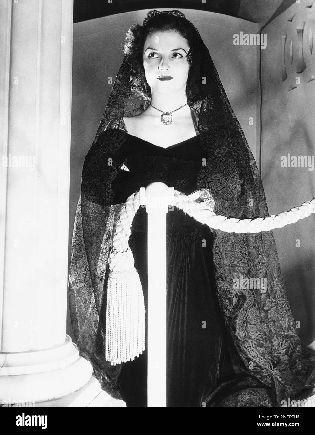 Brenda Franzier, the well-known New York society girl, is seen wearing ...