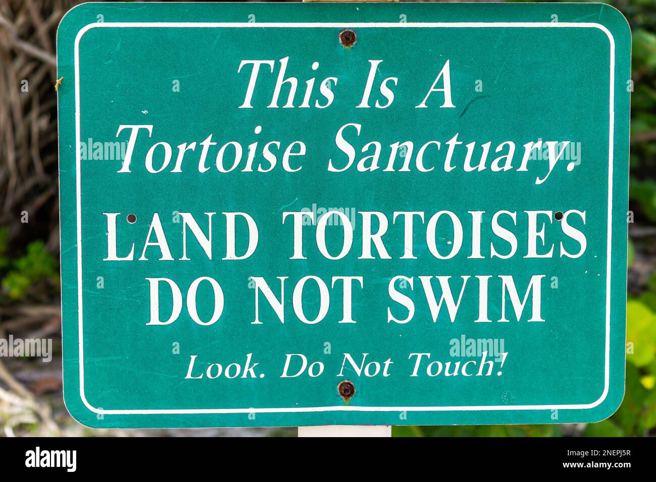 Barefoot Beach in Bonita Springs, Florida sign for gopher tortoise ...