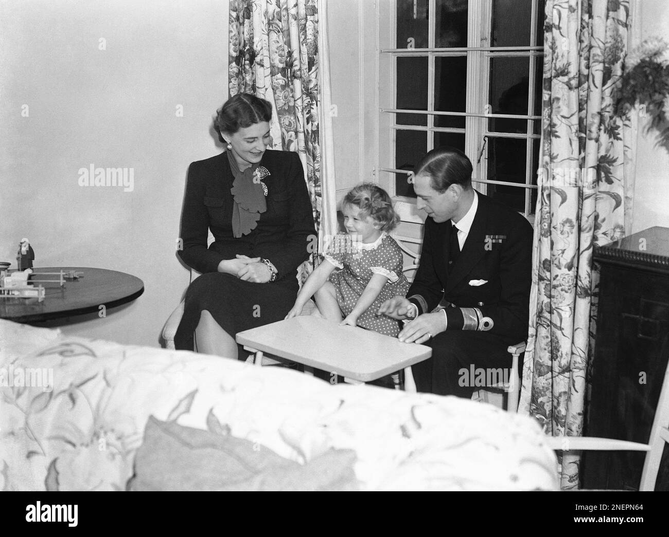 Britain's Duke of Kent with his daughter Princess Alexander seated ...