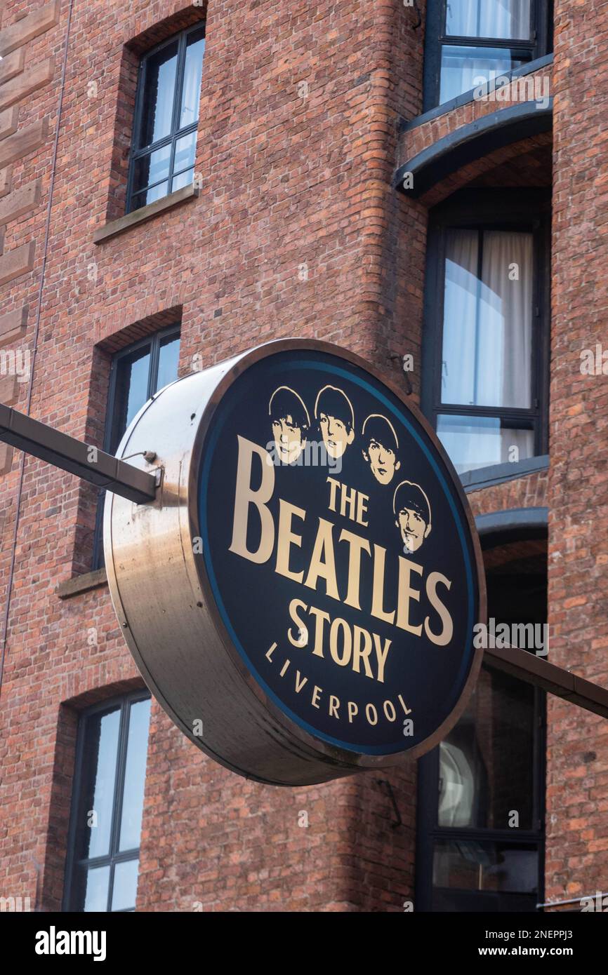 The Beatles Story, an exhibition and museum in Liverpool Stock Photo ...