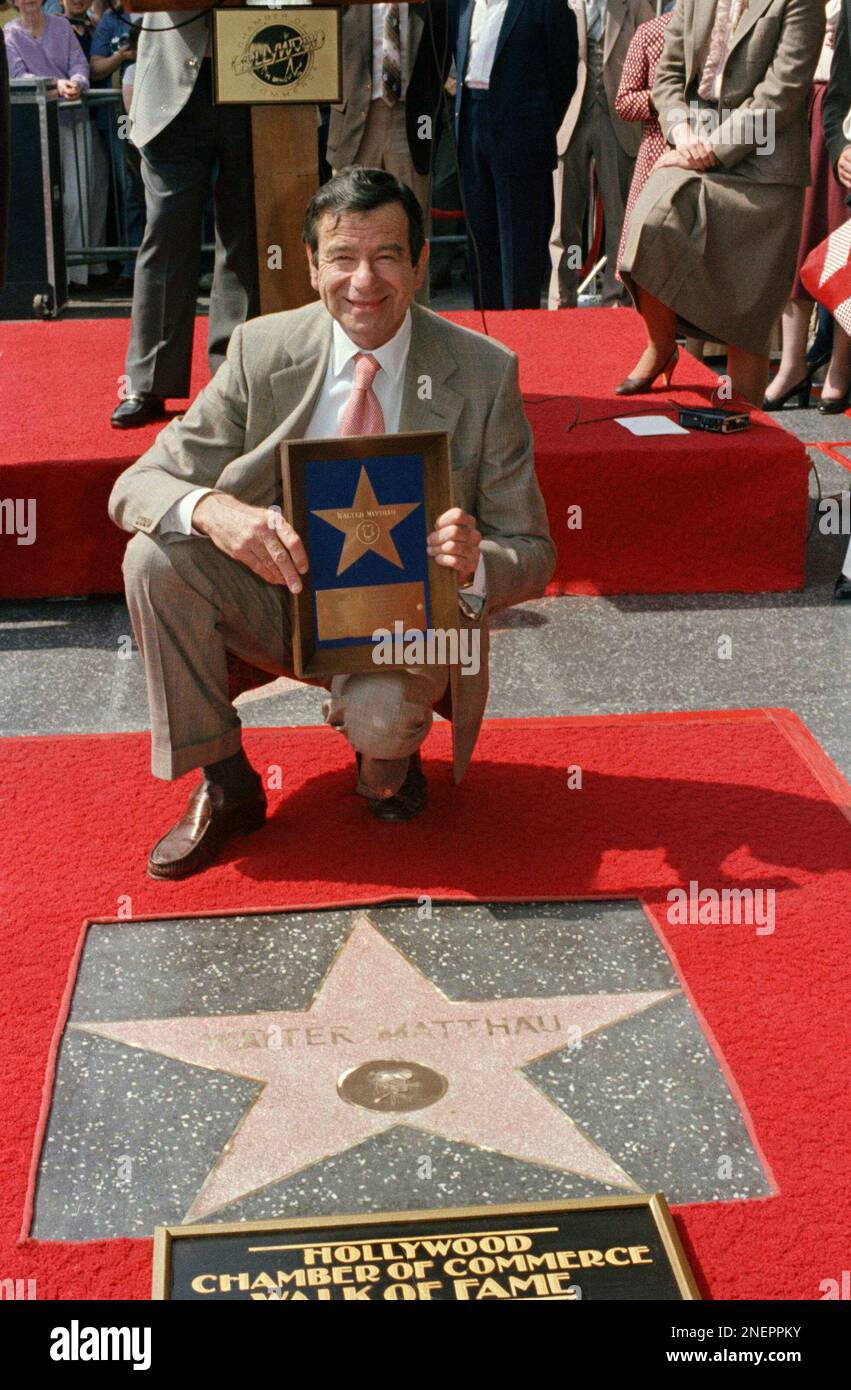 Actor Walter Matthau is gets star on Hollywood Walk of Fame in Los ...