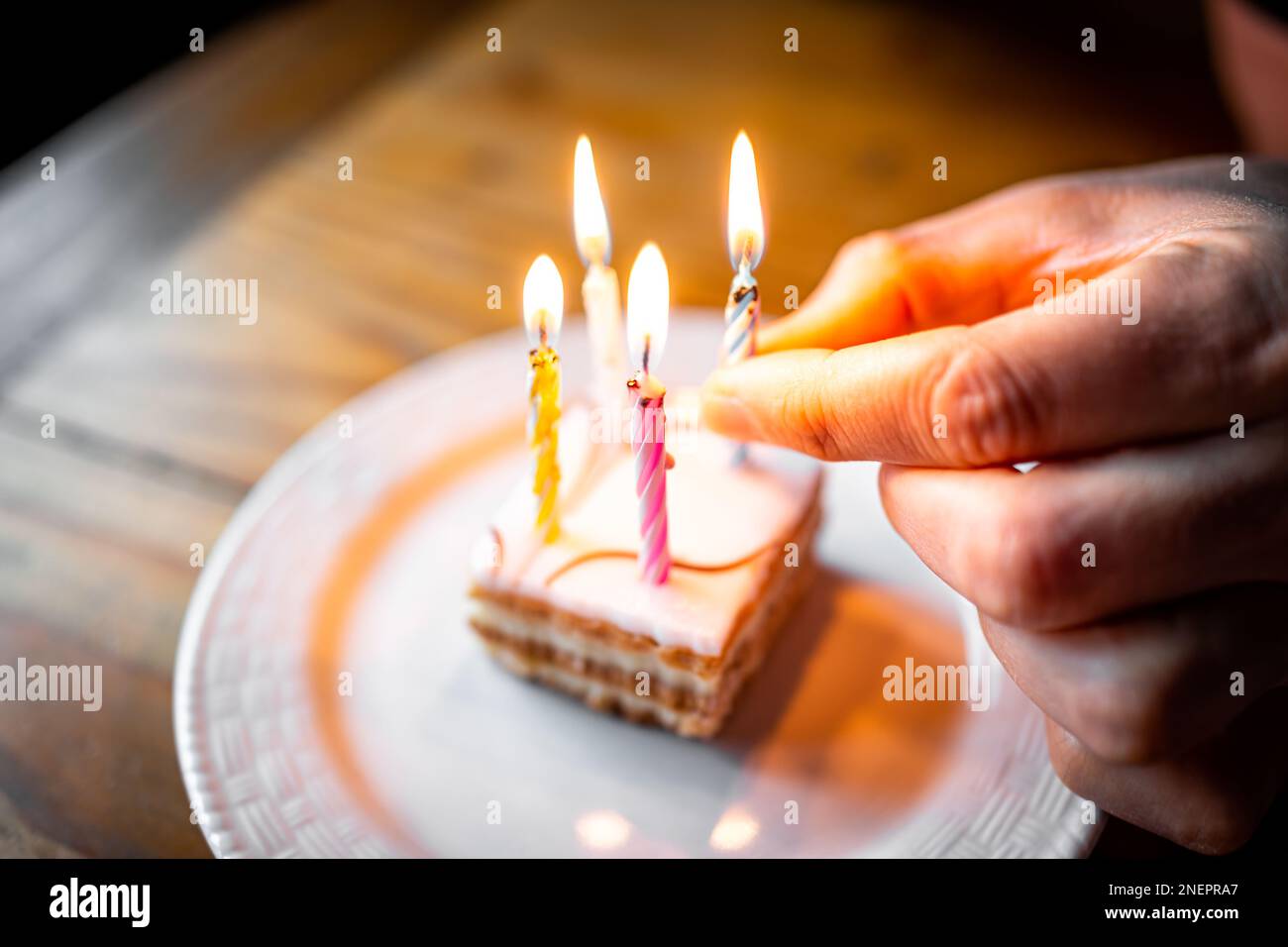 Napoleon layered cake pastry hi-res stock photography and images - Alamy