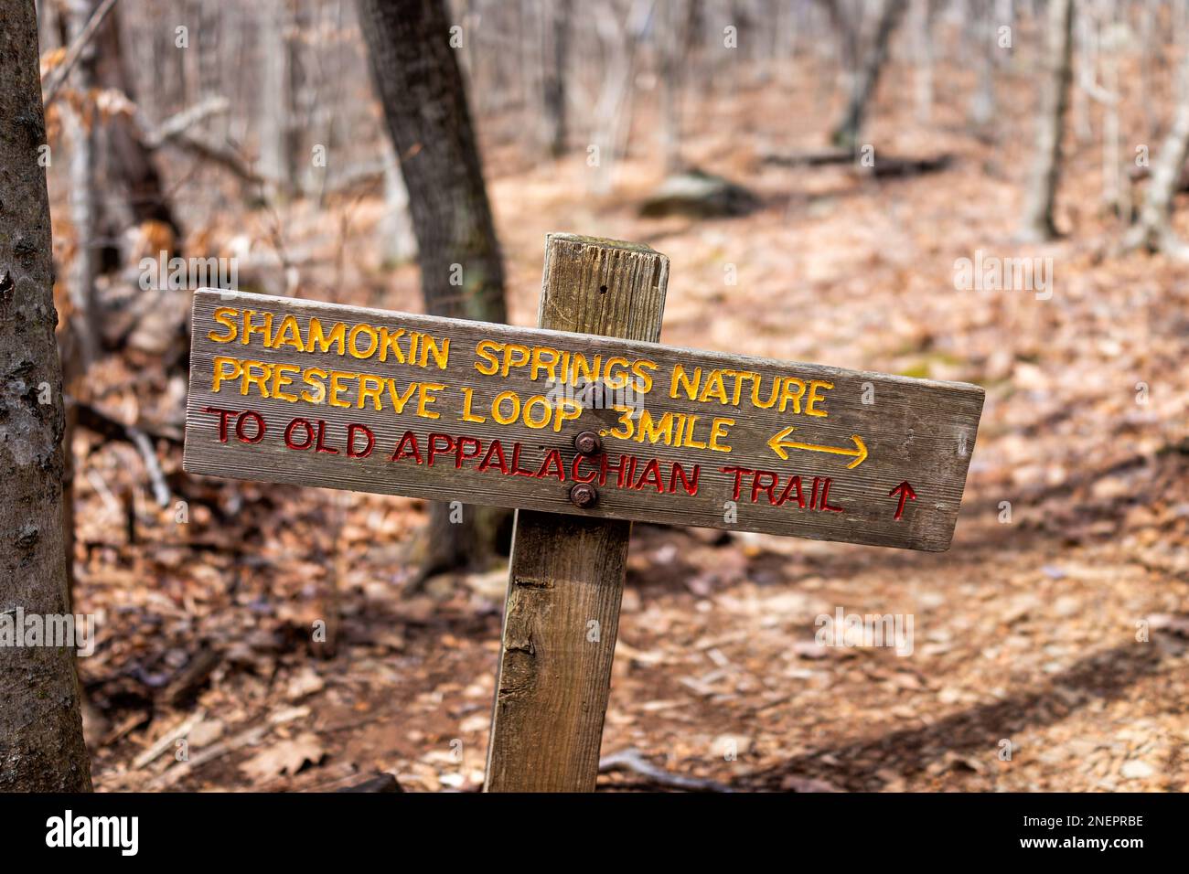 Wintergreen, Virginia ski resort in Blue Ridge mountains with sign for ...