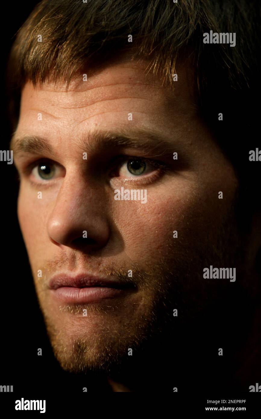 New England Patriots quarterback Tom Brady (12) during a media ...