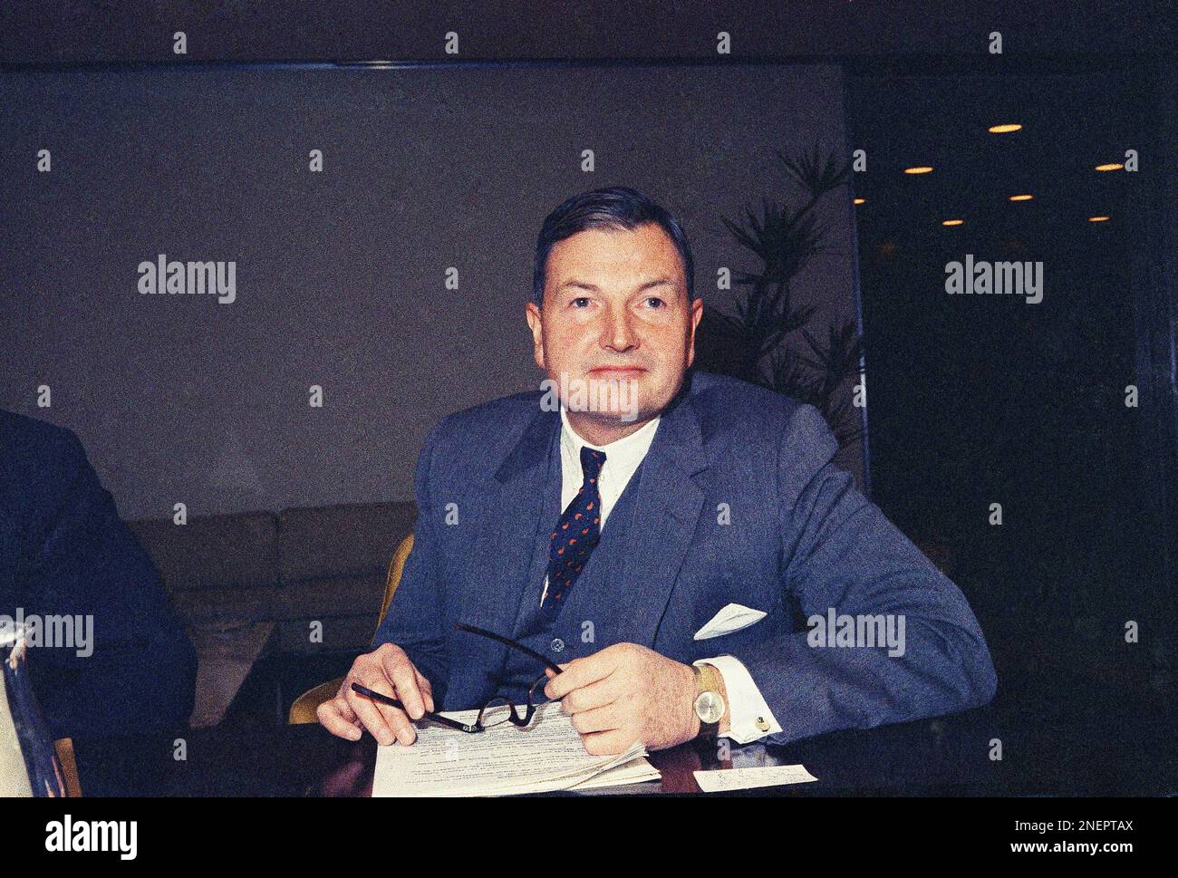 David Rockefeller, President of Chase Manhattan and founding member of ...
