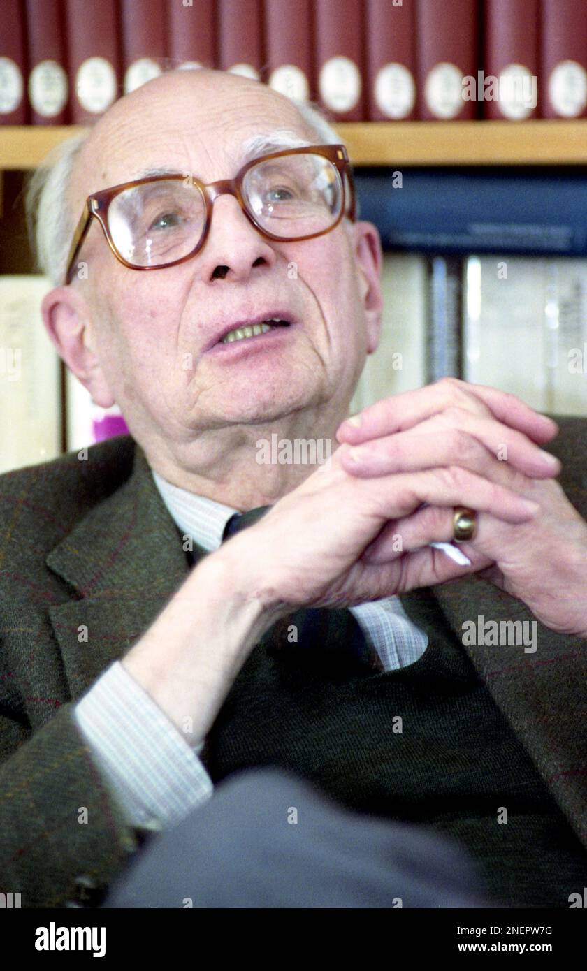 Portrait of French anthropologist Claude Levi-Strauss, the father of ...