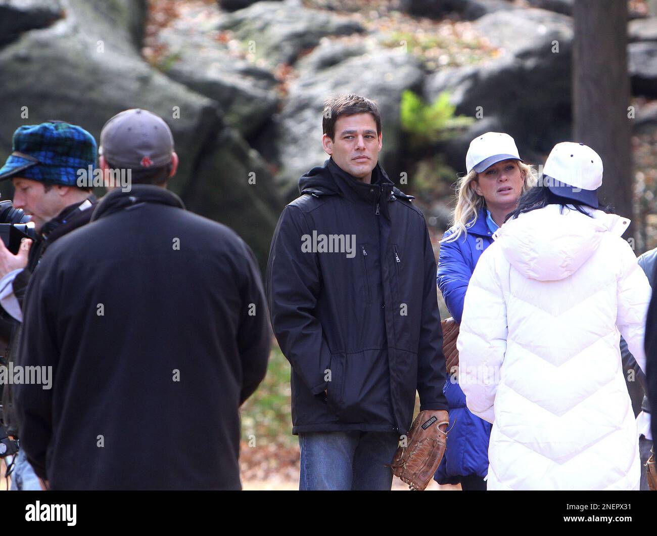 Ivan Sergei, Rachel Hunter and Krysten Ritter is seen on location in ...