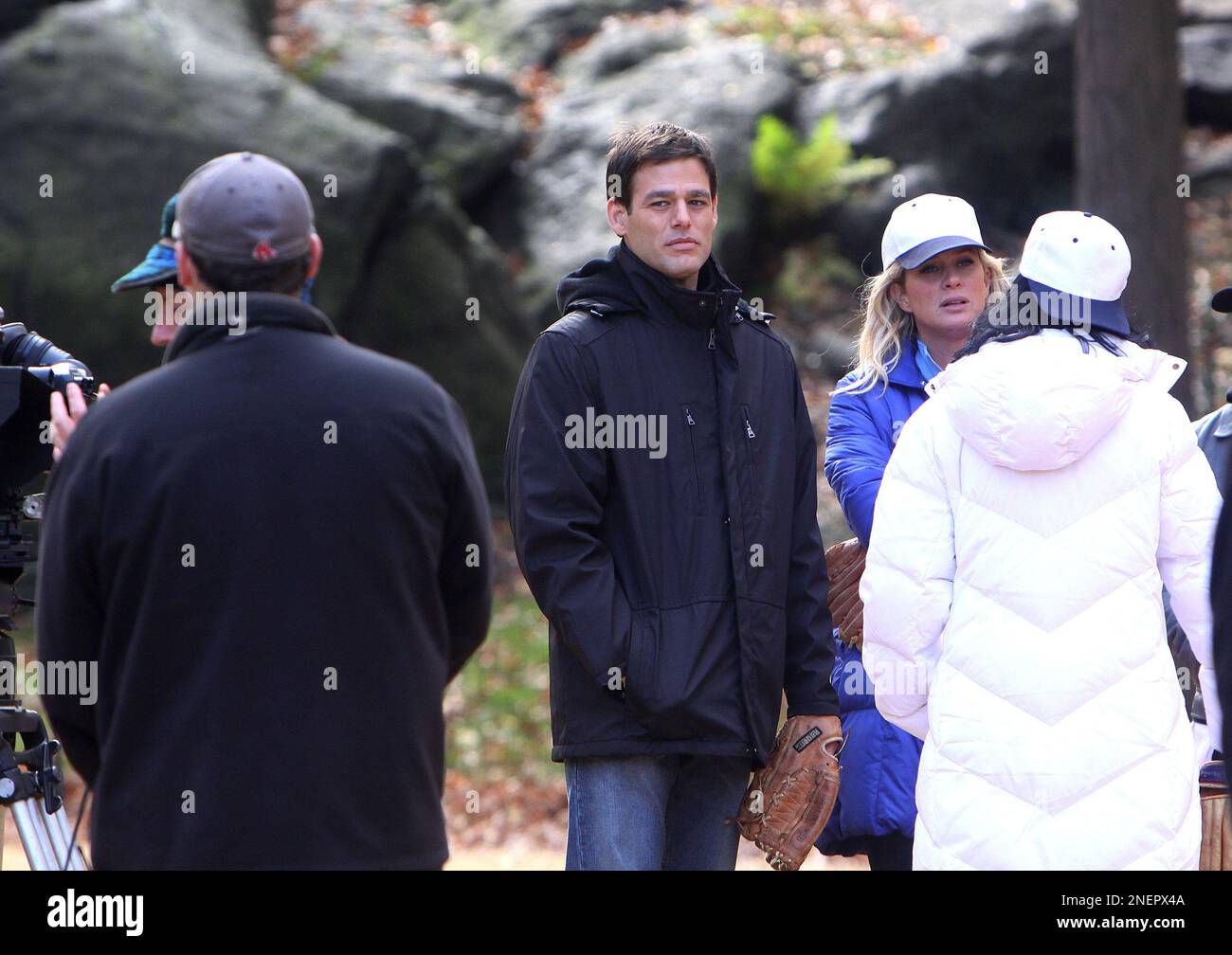 Ivan Sergei, Rachel Hunter and Krysten Ritter is seen on location in ...