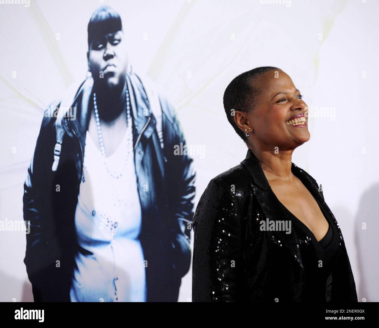"Push" author Sapphire poses at the premiere of the film "Precious ...