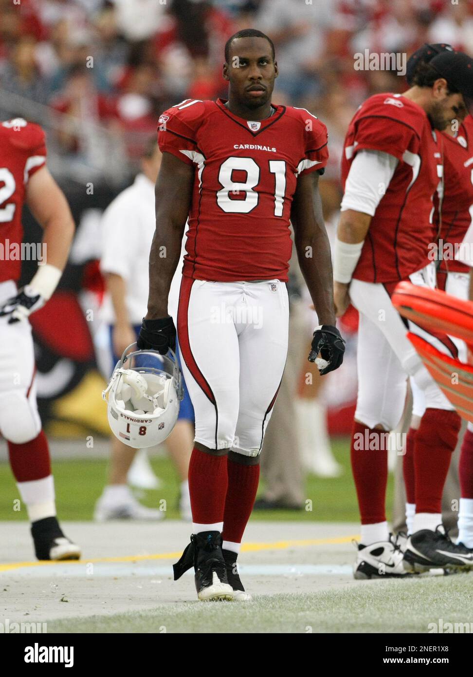 Arizona Cardinals wide receiver Anquan Boldin (81) watches from the ...