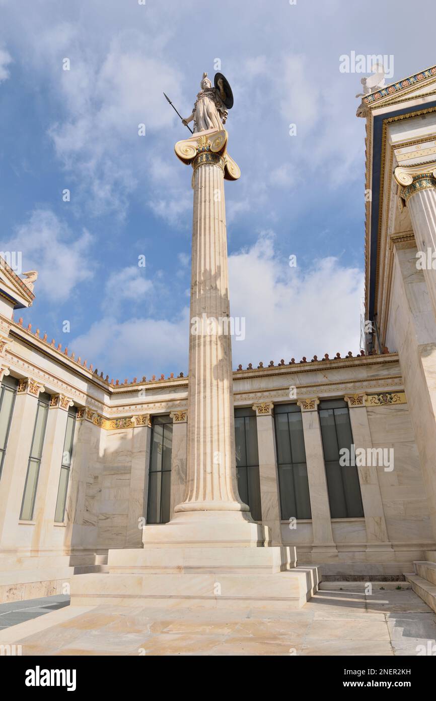 Statue of Athena on Ionic column, Academy of Athens Stock Photo - Alamy Statue of Athena on Ionic column, Academy of Athens Stock Photo - Alamy