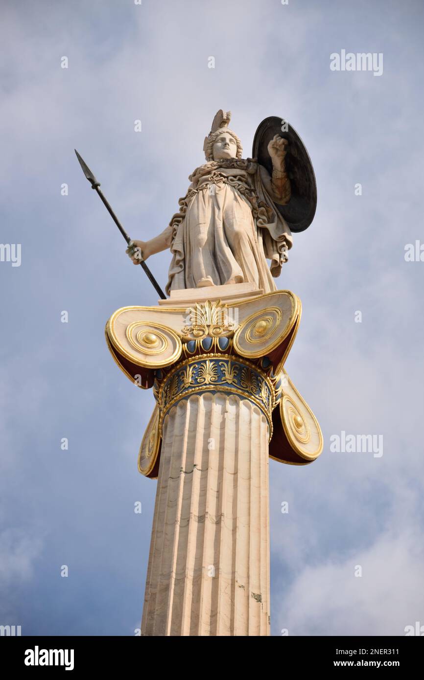 Statue of Athena on Ionic column, Academy of Athens Stock Photo - Alamy Statue of Athena on Ionic column, Academy of Athens Stock Photo - Alamy