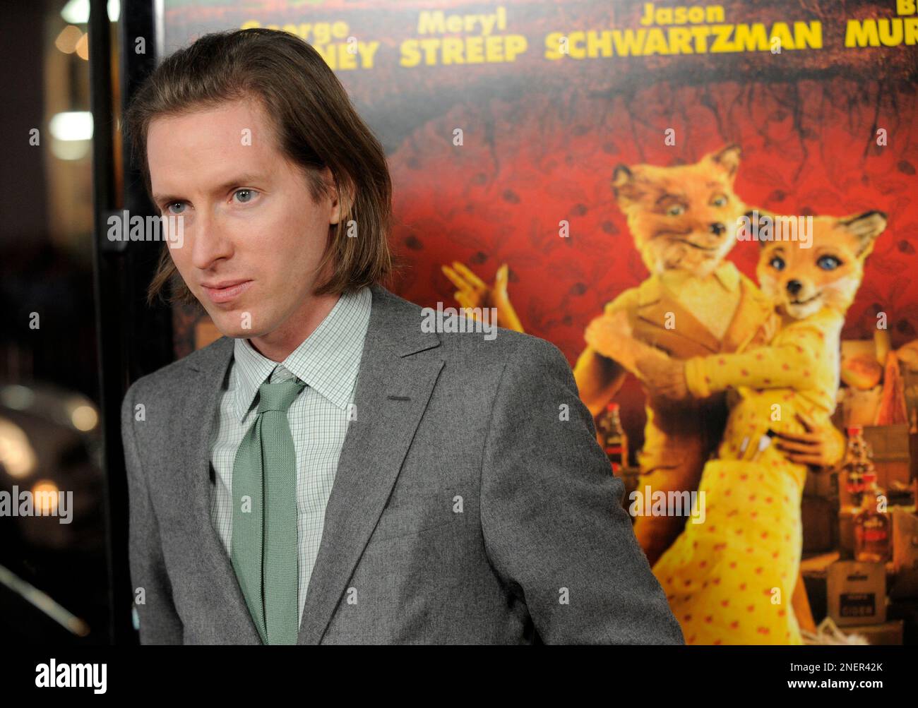 Wes Anderson, director of the animated film "Fantastic Mr. Fox ...