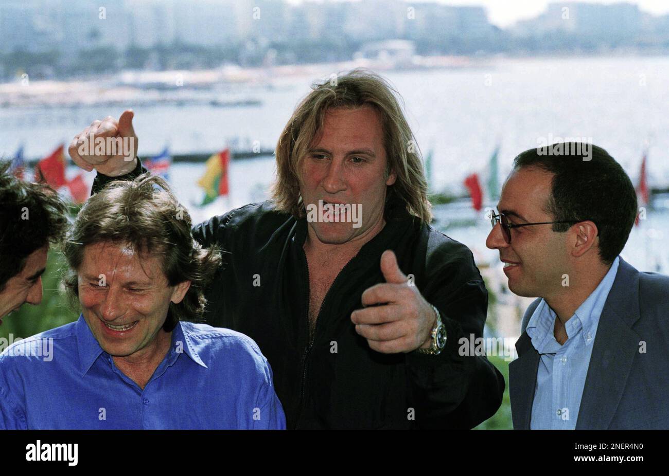 Actors Roman Polanski left, and Gerard Depardieu pose with their ...