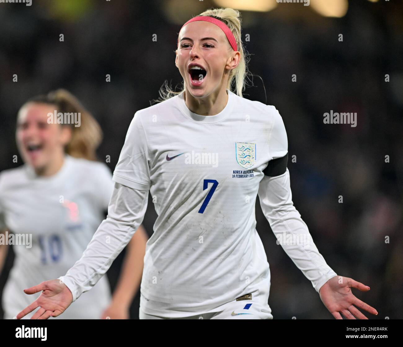 Chloe Kelly of England pictured celebrating after scoring a goal during ...
