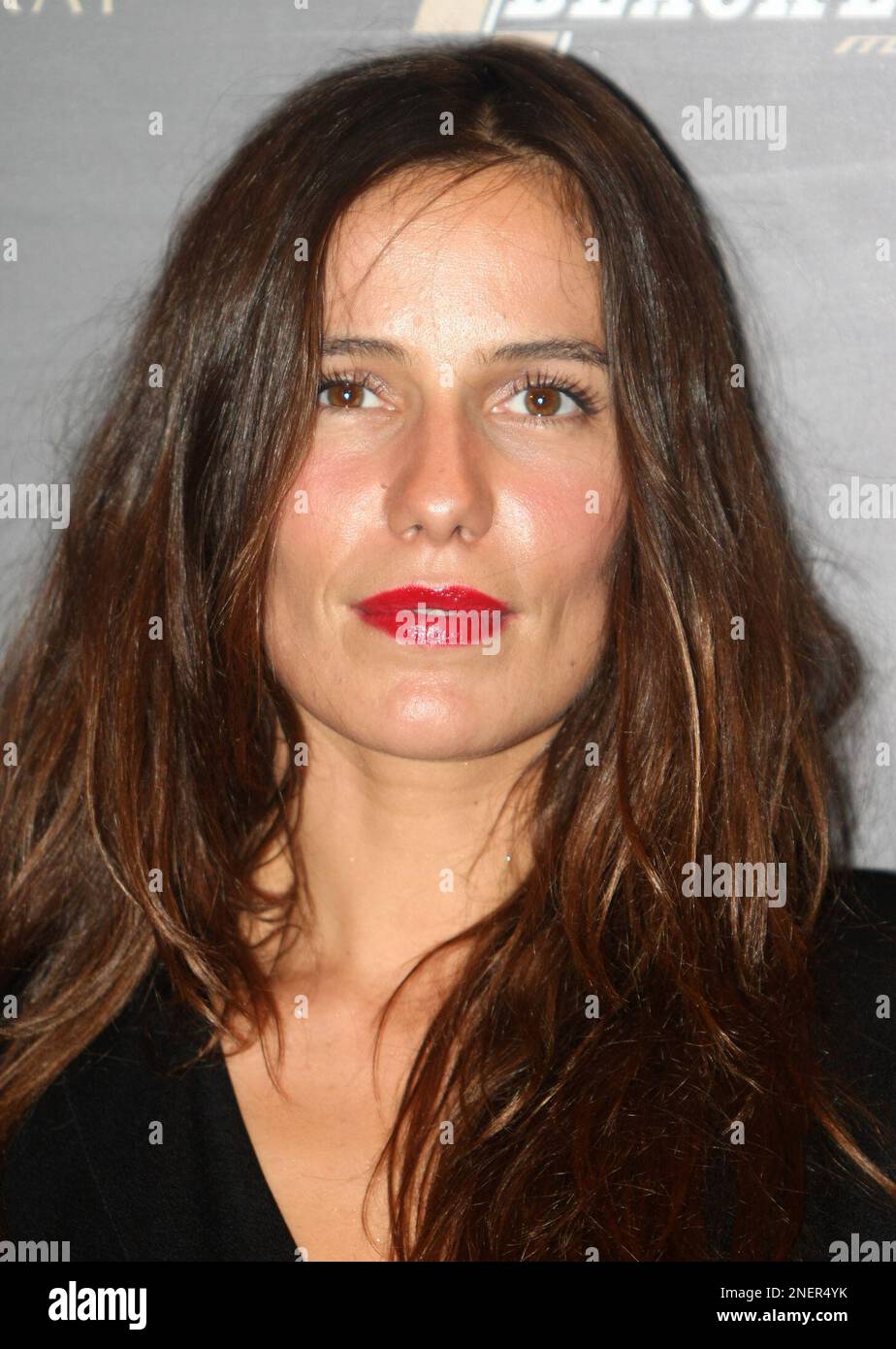 French actress Zoe Felix poses during the inauguration of the new ...