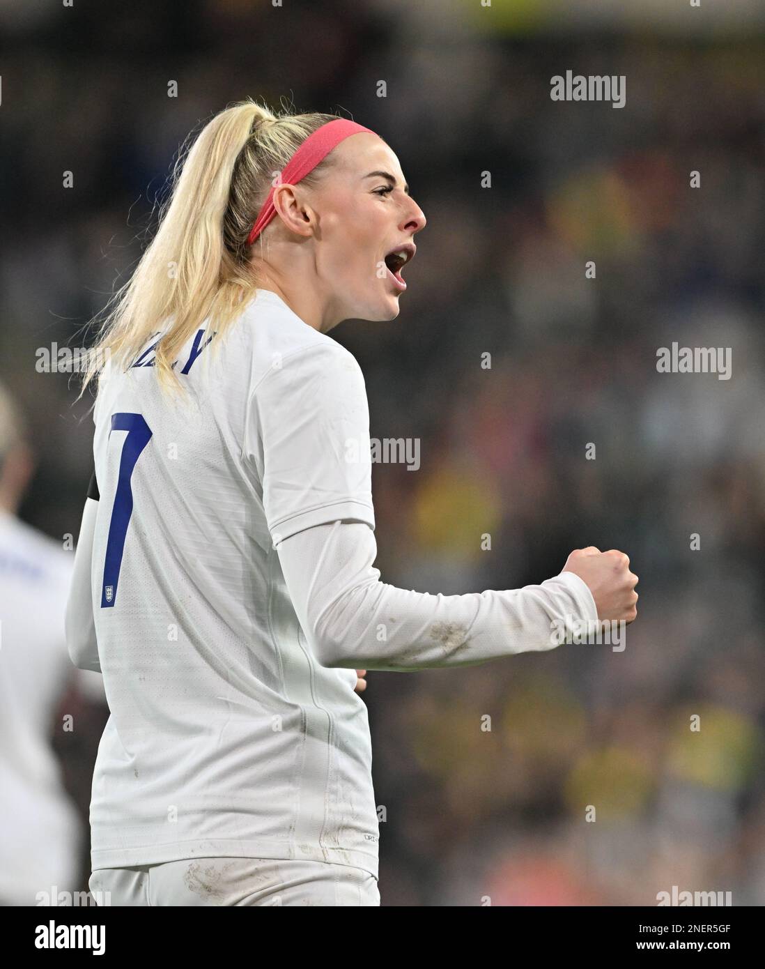 Chloe Kelly of England pictured celebrating after scoring a goal during ...