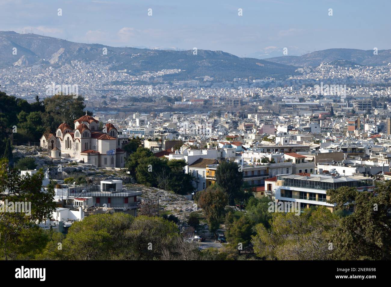 Athens skyline hi-res stock photography and images - Alamy