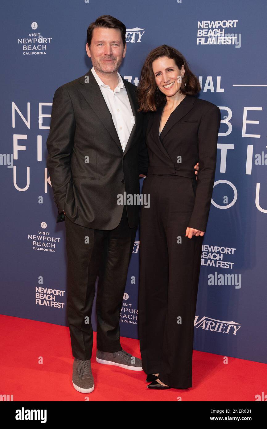 Benjamin Caron and Charlotte Caron attending the Newport Beach Film ...