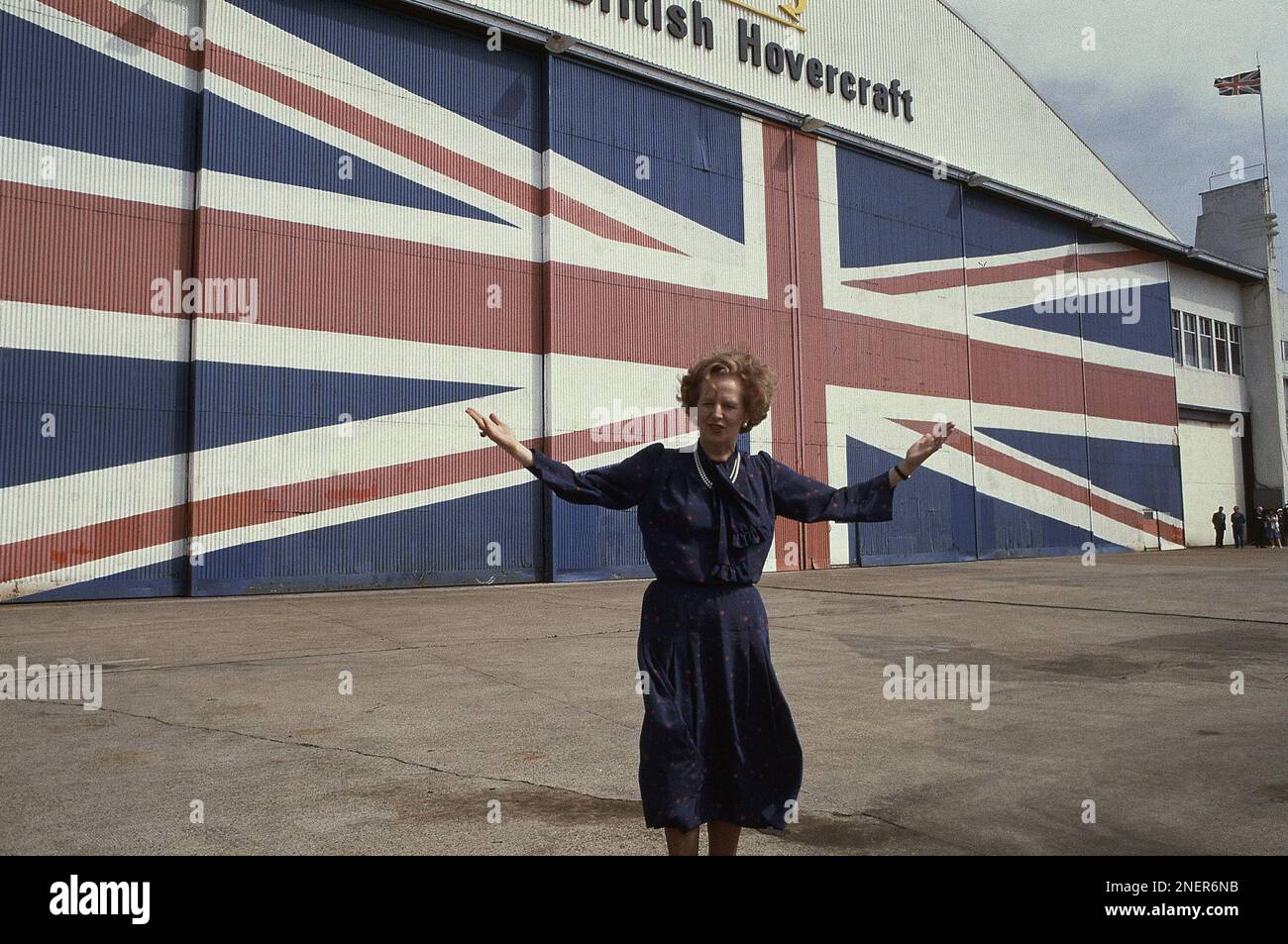 British Prime Minister Margaret Thatcher shown at the British ...