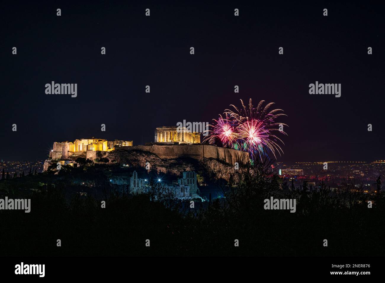 Celebrations end of the year athens hi-res stock photography and images ...