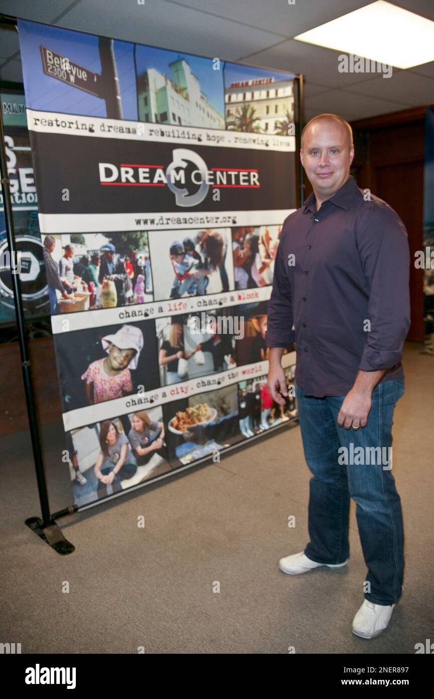 Matthew Barnett at the 15th Anniversary Dream Center, a refuge for L.A ...