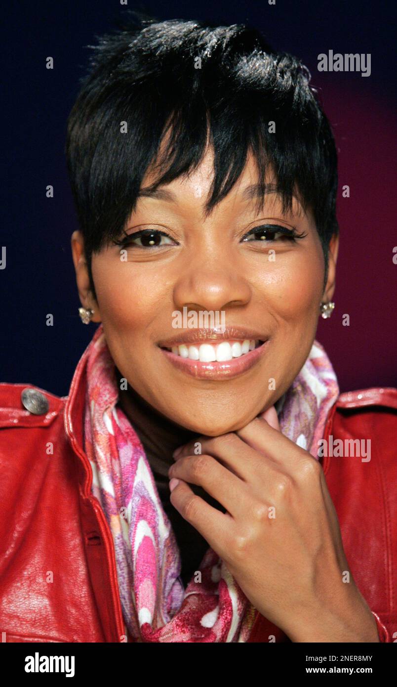 Recording artist Monica poses for a portrait Tuesday, Oct. 27, 2009 in New York. (AP Photo/Jeff ...