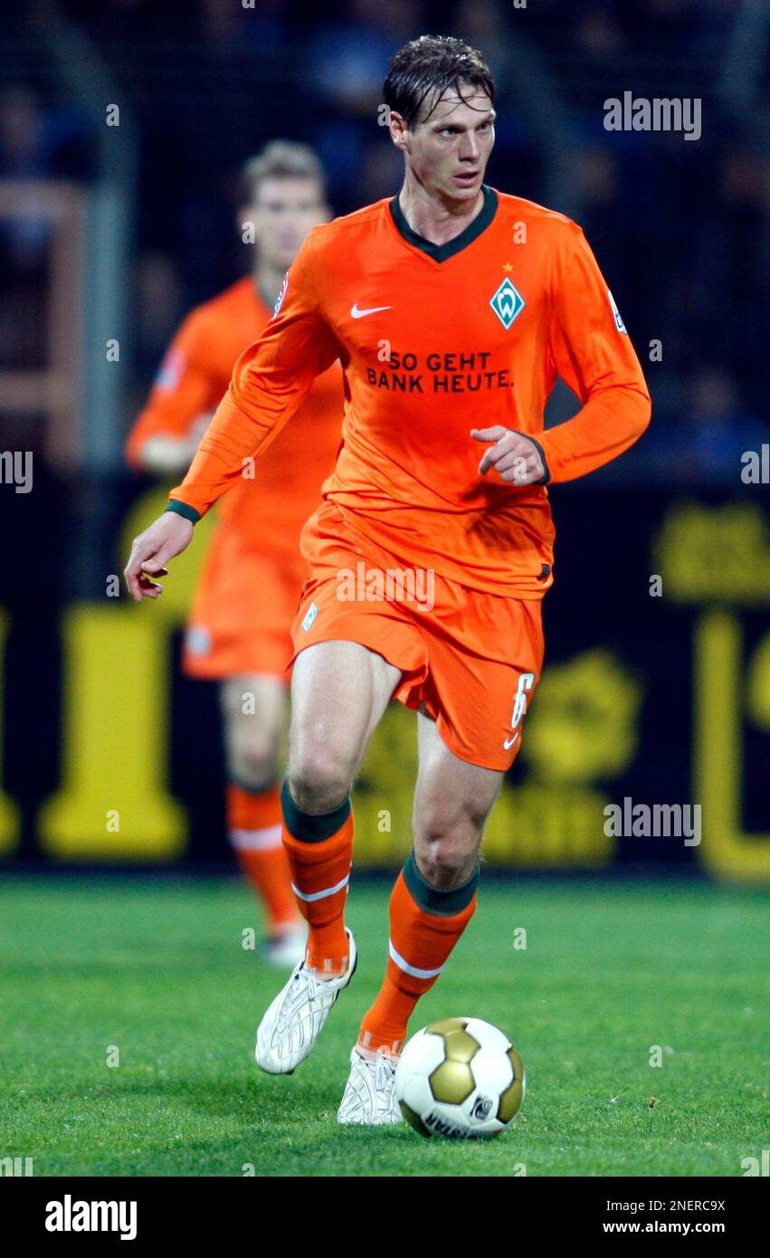 Bremen's Tim Borowski during the German first division Bundesliga ...