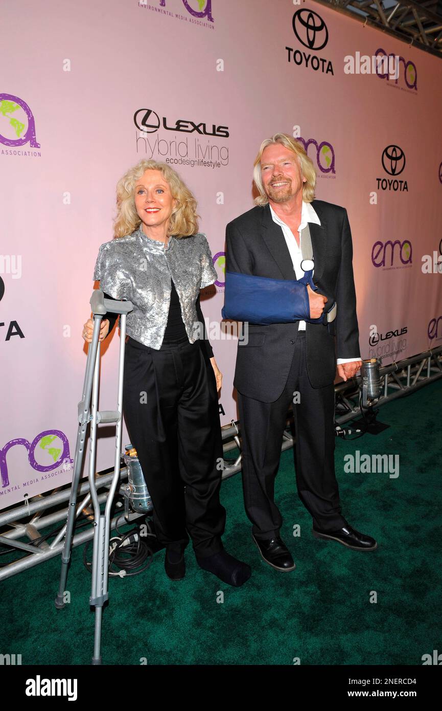 Blythe Danner and Honoree Sir Richard Branson attends the 20th ...