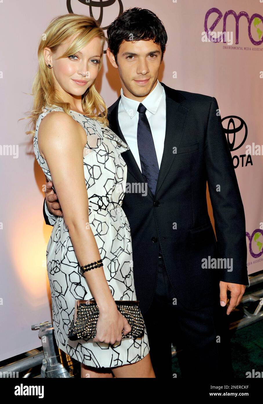 Actors Katie Cassidy, left, and Michael Rady, attend the 20th ...