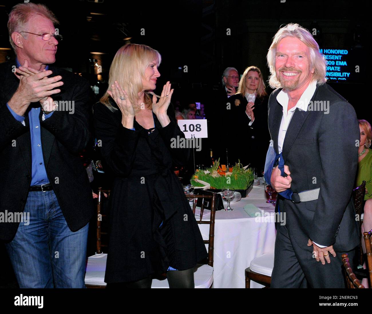 Sir Richard Branson, right, at the 20th Anniversary Environmental Media ...