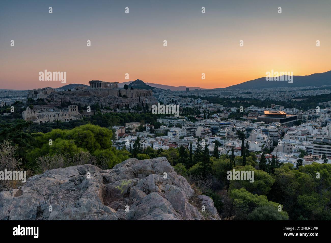 Acropolis of athens sunrise hi-res stock photography and images - Alamy
