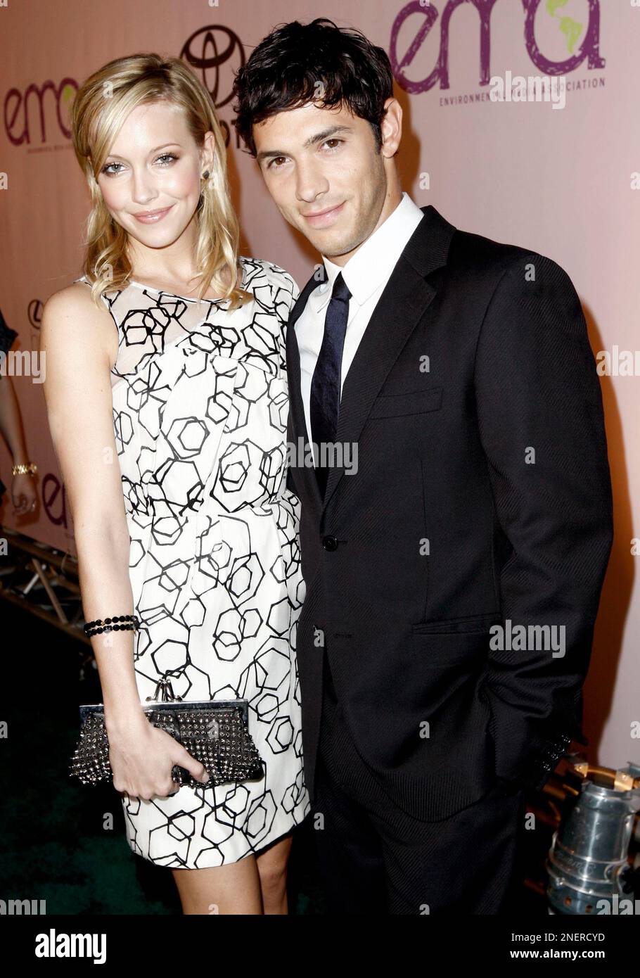 Actors Katie Cassidy, left, and Michael Rady, arrive at the 20th ...