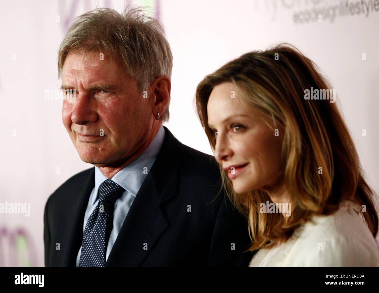 Actors Harrison Ford, left, and Calista Flockhart arrive at the 20th ...