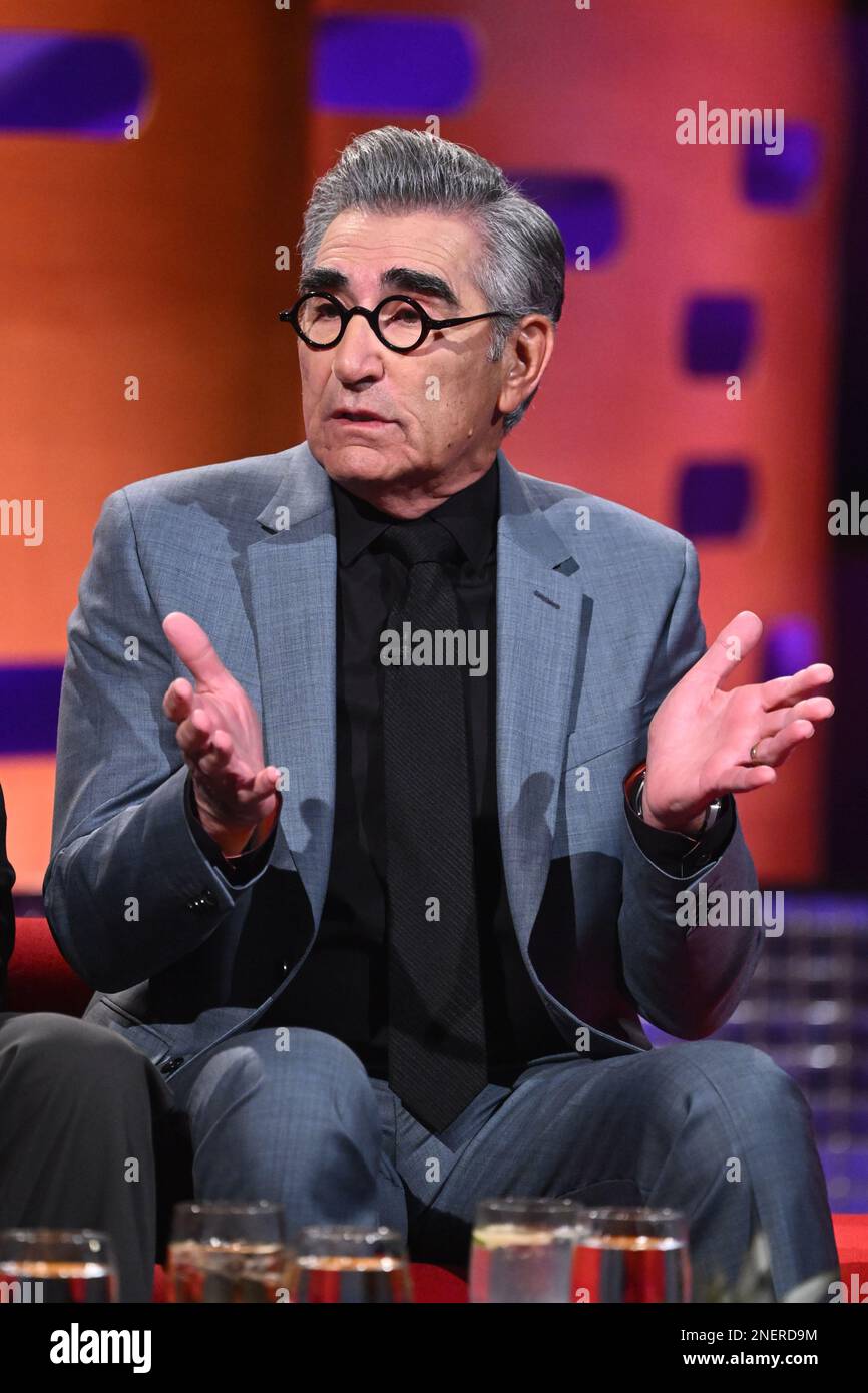 EDITORIAL USE ONLY Eugene Levy during the filming for the Graham Norton ...