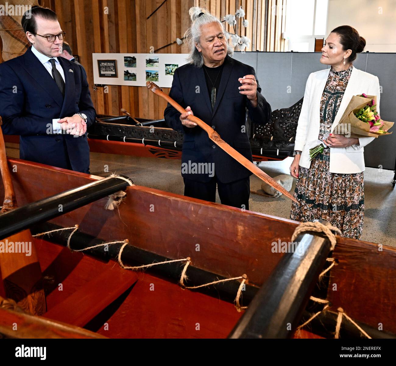 Crown Princess Victoria and Prince Daniel attend a welcome ceremony at ...