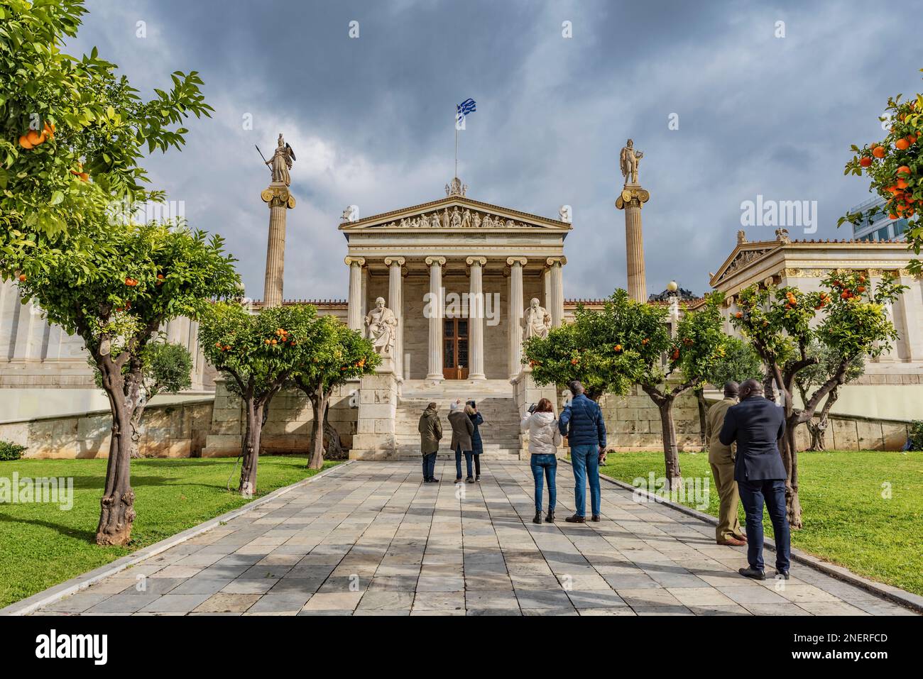 Academy of Athens, Greece Stock Photo - Alamy