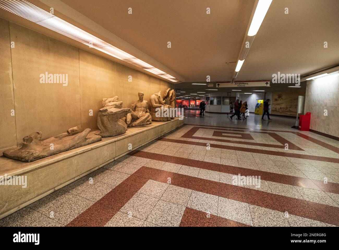 Athens subway station hi-res stock photography and images - Alamy