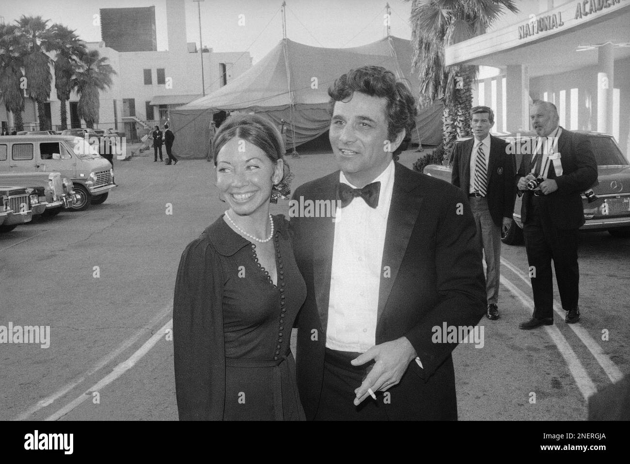 Peter Falk and his wife Alyce attend the Emmy Awards in this 1972 photo ...