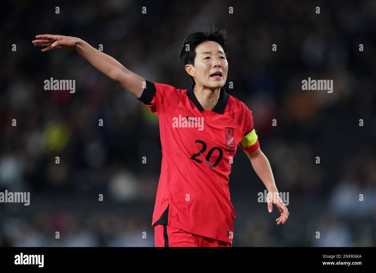 Korea Republic's Kim Hye-Ri during the Arnold Clark Cup match at ...