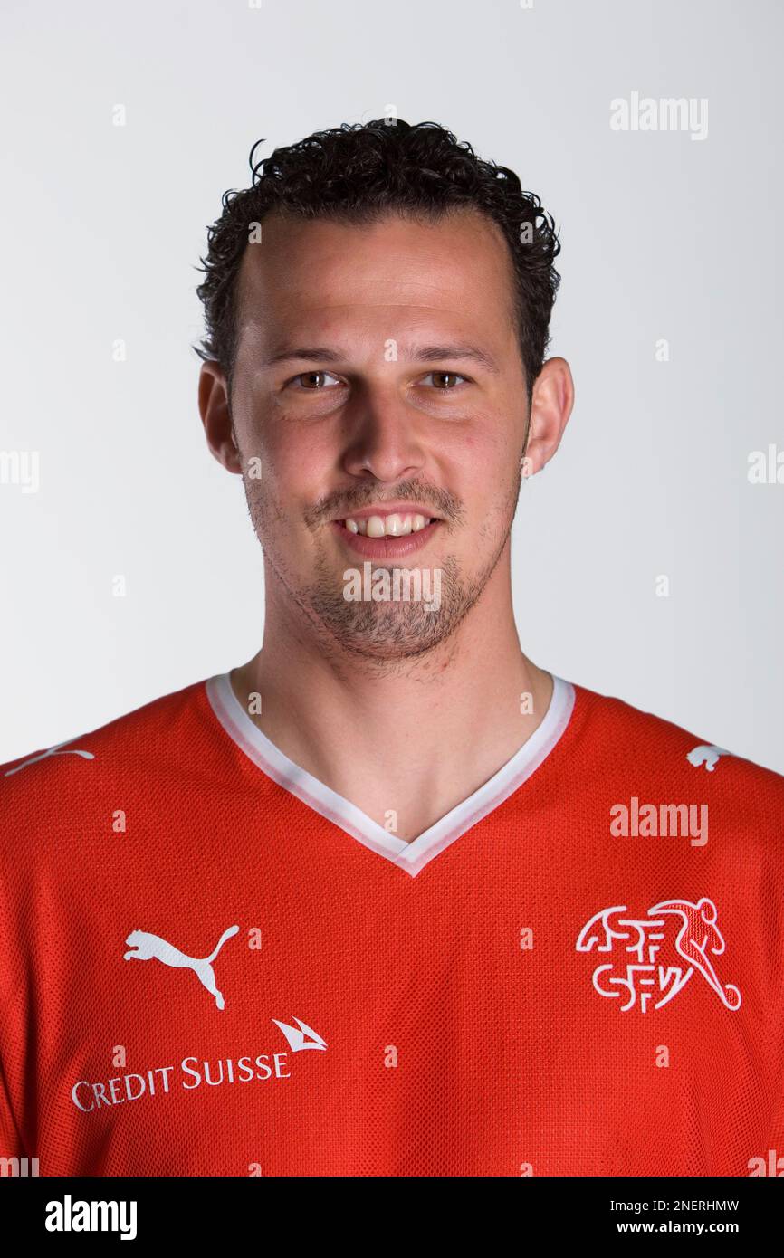 Portrait of Marco Streller, striker in the Swiss national football team ...
