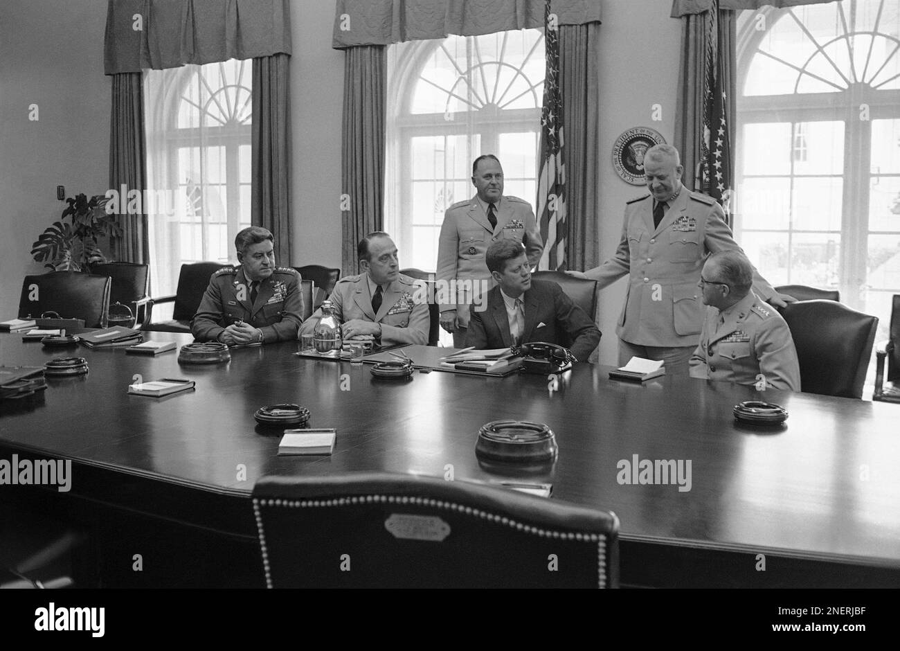 President Kennedy, commander-in-chief of the United States armed forces ...